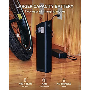 Heybike Brawn Electric Bike for Adults 48V 18Ah Removable Battery Ebike with 750W Motor, 28MPH Max Speed, Hydraulic Front Fork 26" Fat Tire (Brawn-Green, Green)