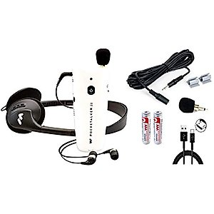 Williams Sound PockeTalker 2.0 Sound Amplifier with Headphone & Earbud Rechargeable Batteries and Micro USB Charging Cable