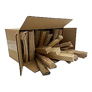Pizza Oven Wood Naturally-Cured White Oak ~6-Inch Mini Logs/Splits for Portable Pizza Ovens and Tabletop Stoves 7+ Pound Box ~450 Cubic Inches