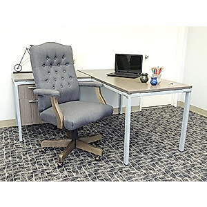 Boss Office Products Executive Commercial Swivel Chair, Slate Grey