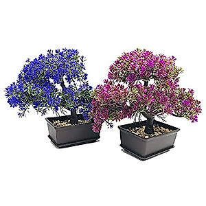 Fycooler Artificial Bonsai Tree-Fake Plant in Pot Artificial Plants,Faux Bonsai Japanese Pine Bonsai Artificial Plants for Home Decor Indoor,Office/Windowsill/Yard,Desktop Display, Zen Garden Décor