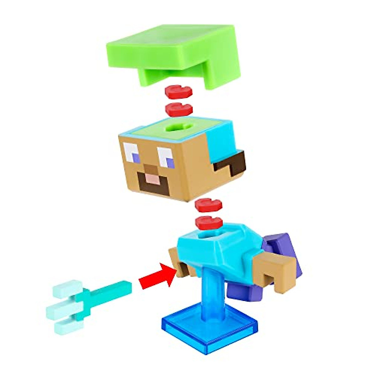 Treasure X Minecraft Sand & Sea. Overworld Minecraft Character. Mine, Discover & Craft with 10 Levels of Adventure & 12 Mine & Craft Characters to Collect. 2 Pack