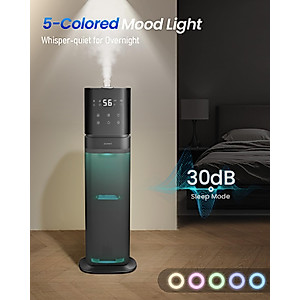 AILINKE Smart Humidifier Large Room, 2.1Gal/8L Humidifiers for Bedroom with Extended Tube&Night Light, Whole House Cool Mist Humidifiers 1000 sq.ft., WIFI App&Voice Control, School/Office/Warehouse