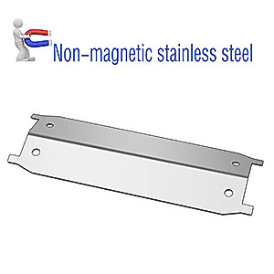 Boloda Steel Grill Heat Plates, 2PCS Grill Burner Replacement Parts, Heat Tent Vaporizor Bar for Brinkmann 810-9213-S, 810-9311-S, 810-9211-S, 810-9212-S Gas Models, Burner Covers