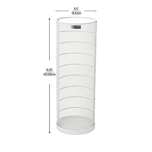 Mind Reader UMBHWIRE-WHT Mini Umbrella Stand Rack Holder, White