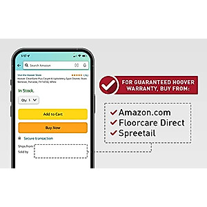 Hoover FloorMate Deluxe Hard Floor Cleaner Machine, FH40160PC, Silver