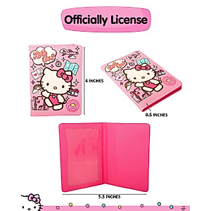 Hello Kitty Passport Holder Official License, Cute Passport Holder and Passport Cover, Sanrio Gifts