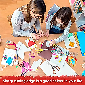 Scissors Bulk 30-Pack, All Purpose Scissors Stainless Steel Sharp Scissors for Office Home General Use Craft Supplies, High/Middle School Classroom Class Older Kids Scissor Set, Right/Left Handed