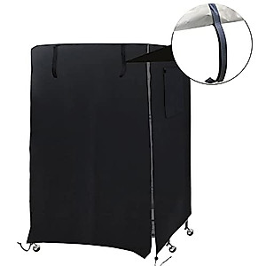 Eurobuy Universal Bird Cage Cover Good Night Birdcage Cover Large Adjustable Bird Cage Cover Weatherproof Sun Protection Cage Cover (Black)