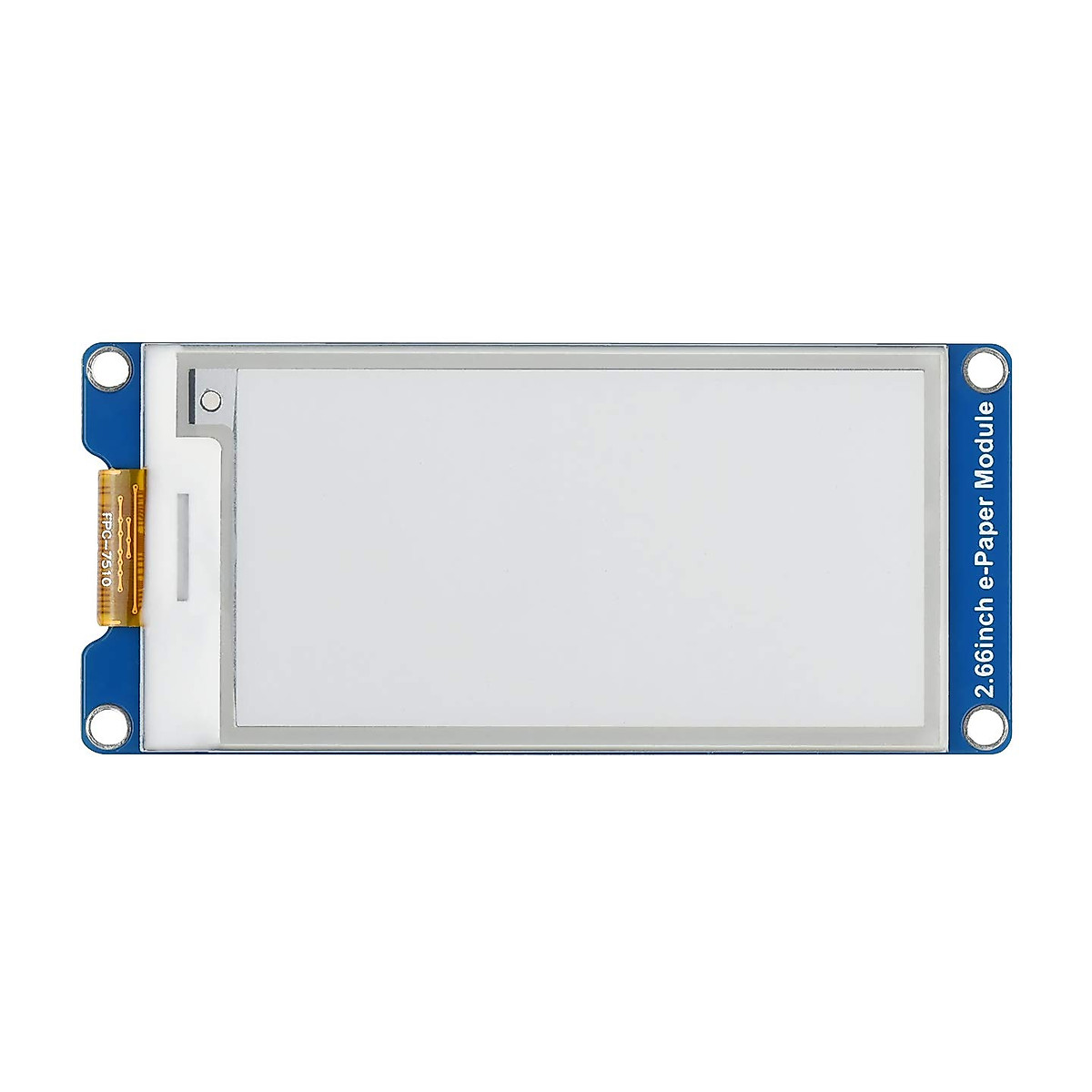 Waveshare 2.66inch E-Paper E-Ink Display Module Compatible with Raspberry Pi4B/3B+/3B/2B/B+/A+/Zero/Zero W/WH/Zero 2W 296×152 Pixels Black/White Dual-Color SPI Interface Supports Partial Refresh