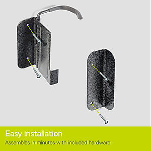 Swivel Bike Wall Mount by Delta Cycle - Garage Bike Rack Swings 90 Degrees For More Floor Space - Bike Wall Hanger With Rear Tire Tray - Vertical Bike Rack Holds Any Bike Up To 40 lbs