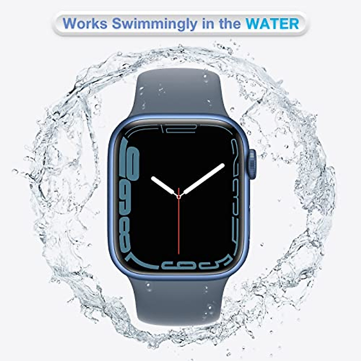 BRG 4 Pack Bands for Apple Watch Band Series 9, Ultra/Ultra2, SE Series 8 7 6 5 4 3 2 1 40mm 38mm 41mm, Women and Men Sport Apple Watch Bands, Soft Silicone Strap Replacement for iWatch Bands