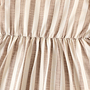 PATPAT Baby Girl Dress Infant Girls Long Sleeve Casual Dress Round Neck Floral Print A-Line Dress