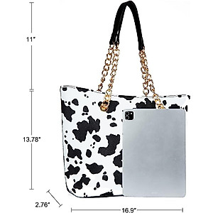 Montana West Tote Bag for Women Chain Top-handle Satchel Handbags Ladies Purses Shoulder Bags MWC-039COW