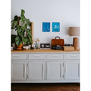 Ravinte 5 Pack Solid 5 Inch Kitchen Square Cabinet Handles Brushed Nickel Cabinet Pulls Drawer Pulls Kitchen Cabinet Hardware Kitchen Handles