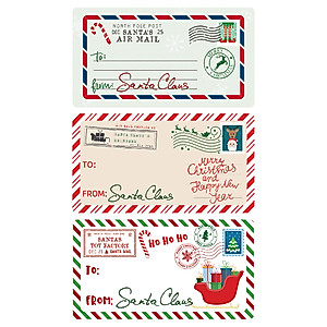 from Santa Gift Tags, Peel and Stick Christmas Gift Tags - 75 Labels, from Santa Stickers for Kids Christmas Wrapping Paper