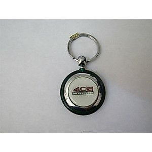 408 STROKER EMBLEM LOGO ROUND PLASTIC KEYCHAIN - GREEN