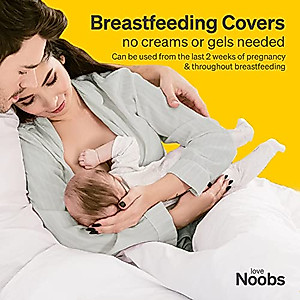 Love Noobs Silver Nursing Cups, Soothing Nipple Shields for Nursing Newborn Babies, Nickel-Free, Pure Silver Nipple Shield, Silver Nipple Covers Breastfeeding Essential, Regular, 1 Pack