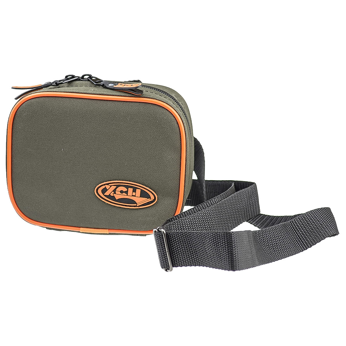 XCH Fishing Tackle Storage and Carrying Pouch, Padded Shoulder Strap, Durable Waterproof Material