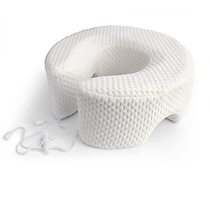 Breathe Easy Face Down Pillow - Premium Adjustable Cradle Providing Superior Comfort. Best for Prone Face-Down Resting, as a Home Massage Headrest, or Contoured Post-Eye Surgery Support.