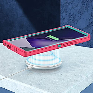 MXX Galaxy Note 20 Ultra Heavy Duty Case - 3 Layer Shockproof Protection (Pink/Light Blue)