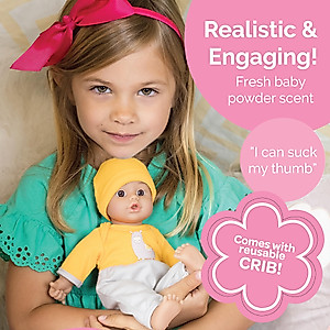 Adora Sweet Baby - 11” Soft & Cuddly Baby Doll, Realistic Features, Gentle Scent, Machine Washable, Lightweight & Easy to Hold | Adorable Playmate (Llama)