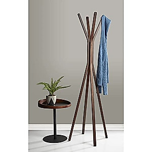 Adesso Toby Coat Rack, Walnut