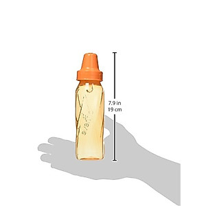 Evenflo Feeding Classic Tinted Plastic Standard Neck Bottles for Baby, Infant and Newborn - Teal/Green/Blue, 8 Ounce (Pack of 12)