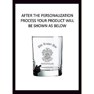 Greekgear Phi Kappa Psi Old Style Glass Transparent