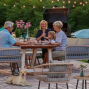 YITAHOME Patio Loveseat, All-Weather Wicker Rattan 2 Seater Sofa with Cushions & Lumbar Pillows, Outdoor Patio Furniture Set for Patio, Balcony, Backyard, Deck, Poolside - Grey