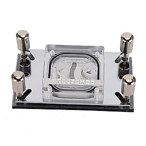Water Cooling Block, Anti-oxidization Technology Computer CPU Water Cooling Block Waterblock Copper Base with Micro Channel for AM2 / AM2+ / AM3 / AM3+ / AM4 / FM2+ CPU