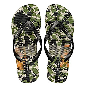 Hotmarzz Men's Slippers Flip Flops 2021 Series Size 8 US / 41 EU, 0839 Black