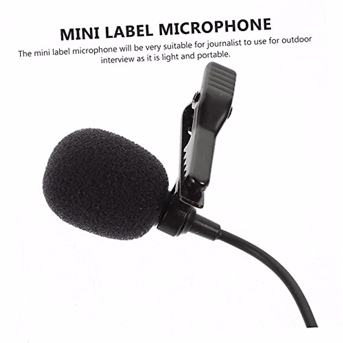 SUPVOX 1set Lavalier Mini Microphone Vlad and Niki Live Streaming Portable Wired Mic Lapel Clip-on Microphone Video Microphone Lapel Mic Grav Noise Canceling Microphone Miniature Aps