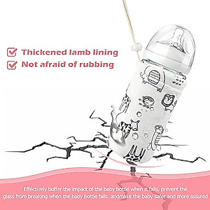 Milisten 10 oz Baby Bottle Bag Thermal Bottle Sleeve Baby Nursing Bottle Insulator Sleeve Anti-drop Sleeve Bottle Pouch Baby Bottle Sleeve