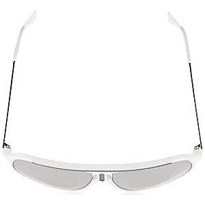 SOUTHPOLE 5070SP Modern Vented Lens UV400 Protective Aviator Pilot Sunglasses. Cool Gifts for Men, 59 mm, White & Grey