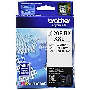 Brother® LC20 Extra-High-Yield Environmental Program Black Ink Cartridge, LC20EBKS