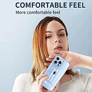 Lorlorkool Ultra Thin Clear Soft TPU Phone case for iPhone 13 Pro Max, Shockproof Anti-Fingerprint Air Bubble Transparent Protective Phone Case 6.7 inch