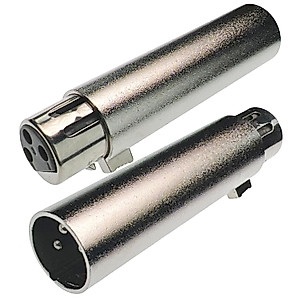 CESS XLR Male to XLR Female Cable Extension Extender Connector (jcx) (2 Pack)