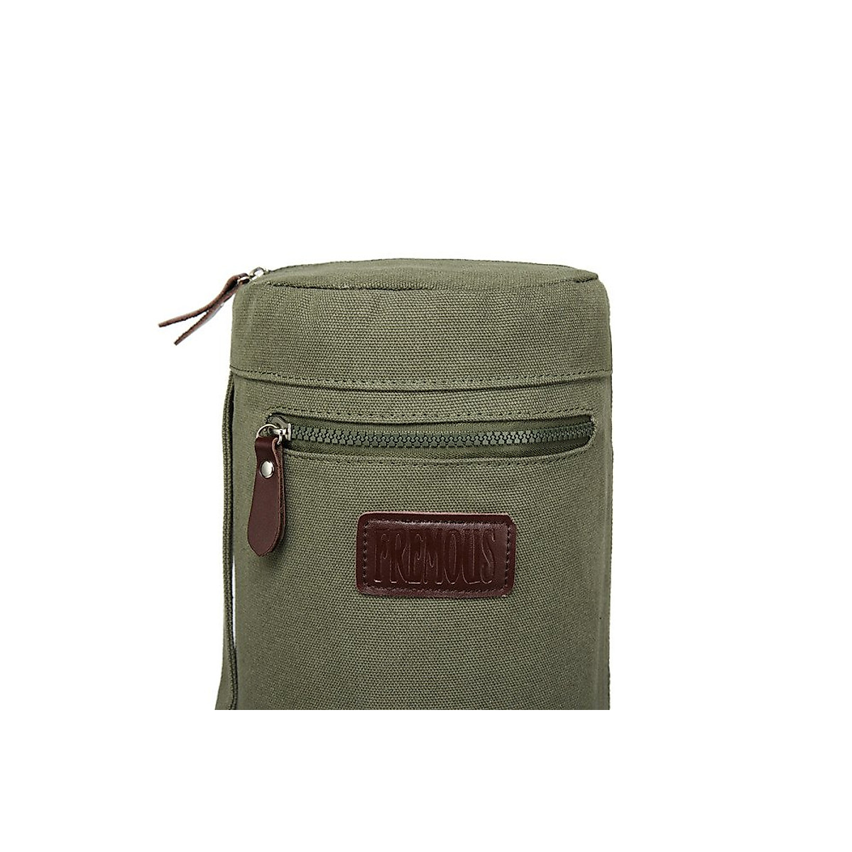 FREMOUS Yoga Mat Bag Carrier Men Women- Double Storage Pocket,Adjustable Shoulder Strap and Handle,Fits Most Mats(Army green)