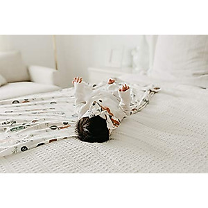 Large Premium Knit Baby Swaddle Receiving Blanket"Jo" by Copper Pearl