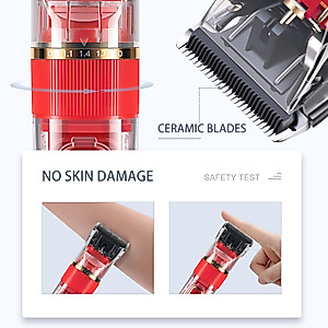 Cat Grooming Clippers, Professional Cat Grooming Kit, Cordless Dog Clippers for Thick Coats, Dog Hair Trimmer, Low Noise Dog Shaver Clippers, Quiet Pet Hair Clippers Tools for Dogs Cats