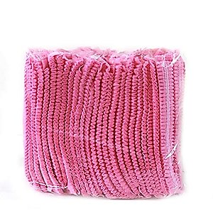 Disposable cap,Mob Caps,Hair Net Cap,100pcs,elastic Free Size,for Cosmetics, Beauty, Kitchen, Cooking, Home Industries, Hospital (Pink)