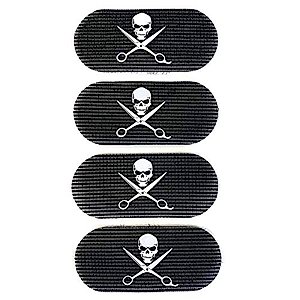 HAIR GRIPPERS BUNDLE PACK 4PCS for Men and Women - Salon and Barber, Hair Clips for Styling, Hair holder Grips BLACK