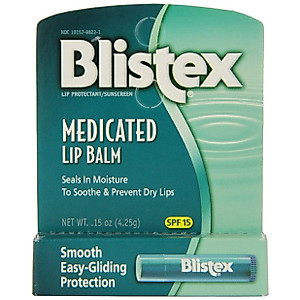 Blistex Medicated Stick, Blistex Medicated Stick, 0.15 Ounce (Pack of 3)