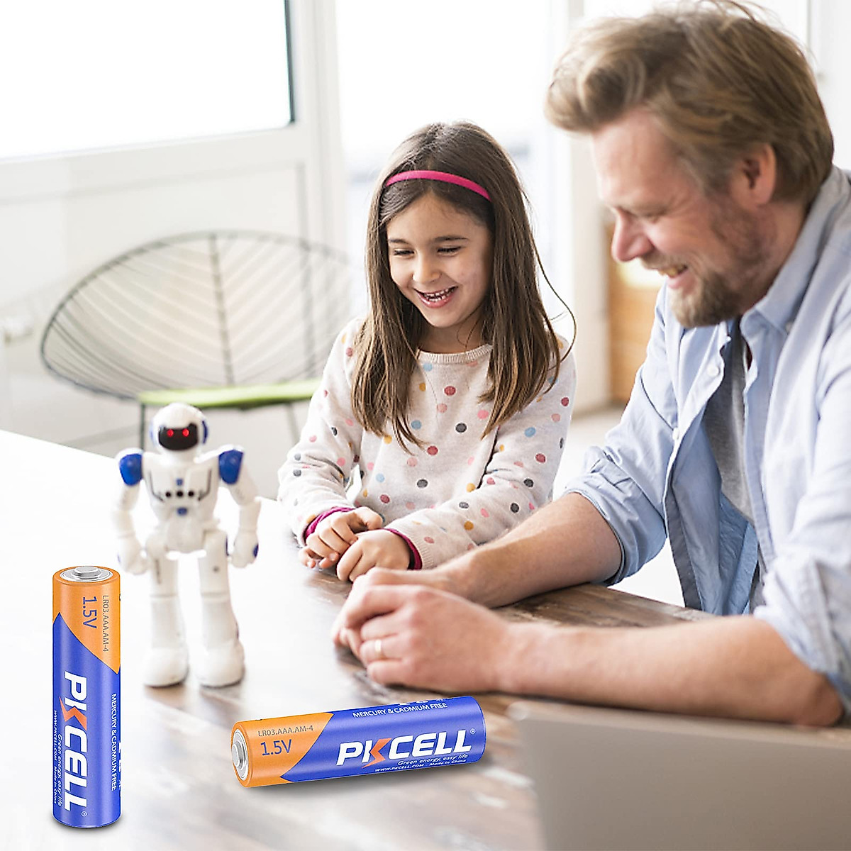 PKCELL AAA LR03 Batteries, 1.5V Triple A Alkaline Battery AAA Batteries 12 Pack for Keyboards Clocks Toys Remote Controls (10-Year Shelf Life)