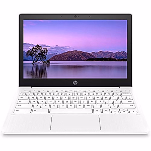 HP Chromebook 11.6" HD Light and Slim Laptop, MediaTek MT8183 8-Core Processor, 4GB Memory, 32GB eMMC, Card Reader, Webcam, Wi-Fi, Chrome OS, White, 2-Week IFT Support