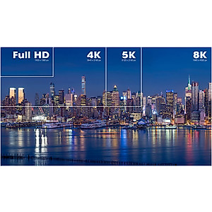 MANHATTAN 8K Ultra High Speed HDMI Cable with Ethernet – 3ft - Certified 2.1-4k 120hz, 8K 60hz, 48Gbps, Gold Contacts, Braided Cord –Lifetime Mfg Warranty -for Gaming, PS5, Xbox, TV, Roku