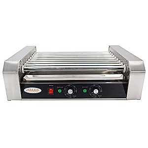 Hakka Commercial Hot Dog Roller Grill with 9 Rollers