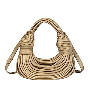 Hand-woven Knotted Pull-up Noodle Cross-body Bag Creative Noodle One-Shoulder Armpit Handbag