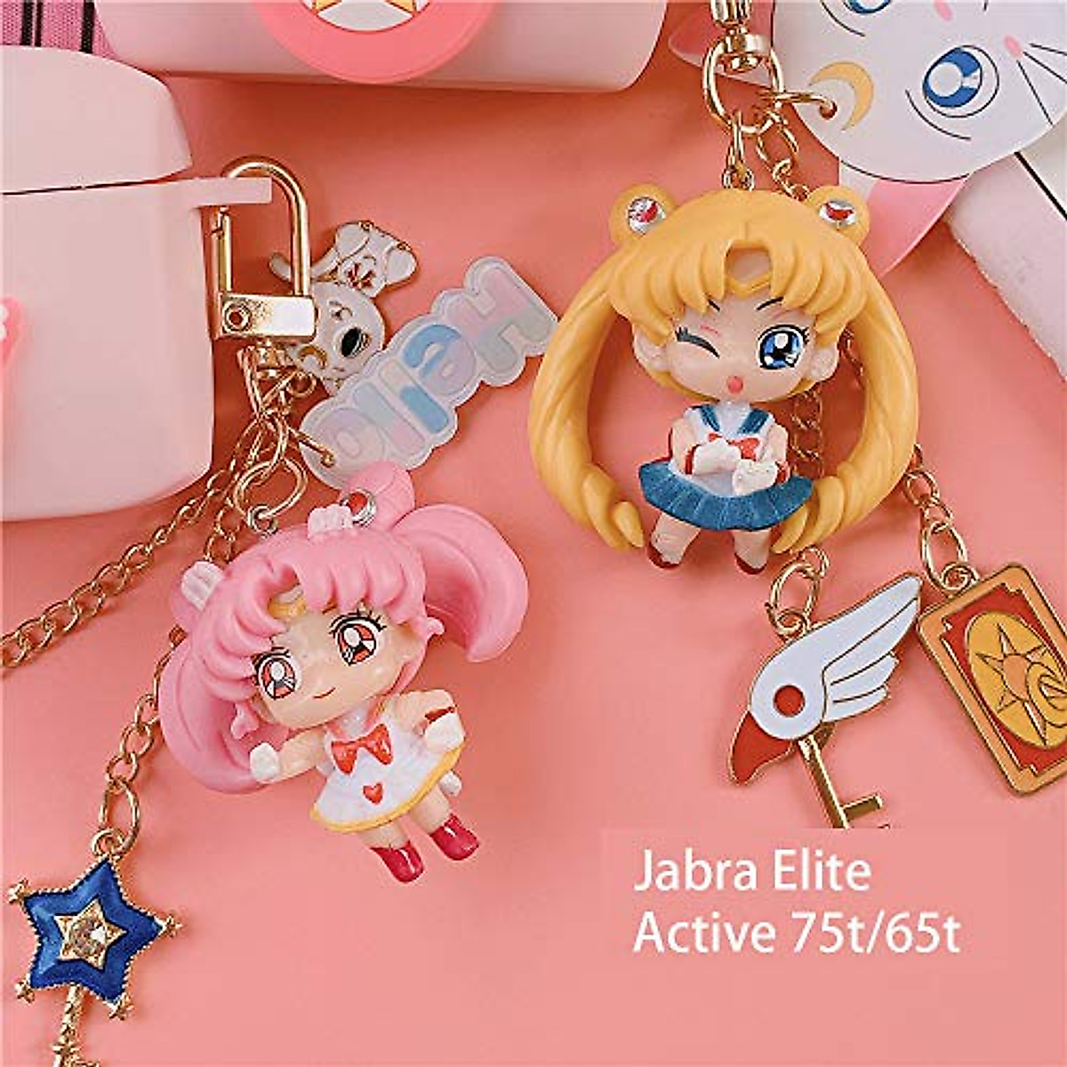 INHCH Compatible with Jabra Elite Active 75t65t Case Cover Accessory, Case Cover for Elite Active 75t65t Earbuds Accessories (75T,B)